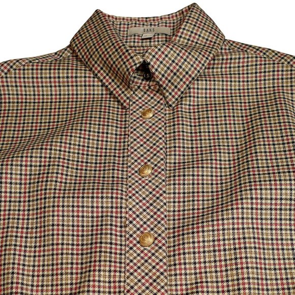 Daks | Dresses | Nwt Daks House Check Wool Shirts Dress Us4 | Poshmark